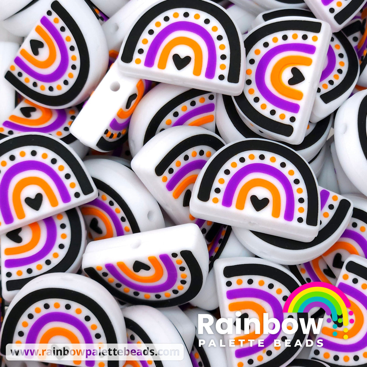 Halloween Boho Rainbow Exclusive Silicone Focal Bead - Rainbow ...