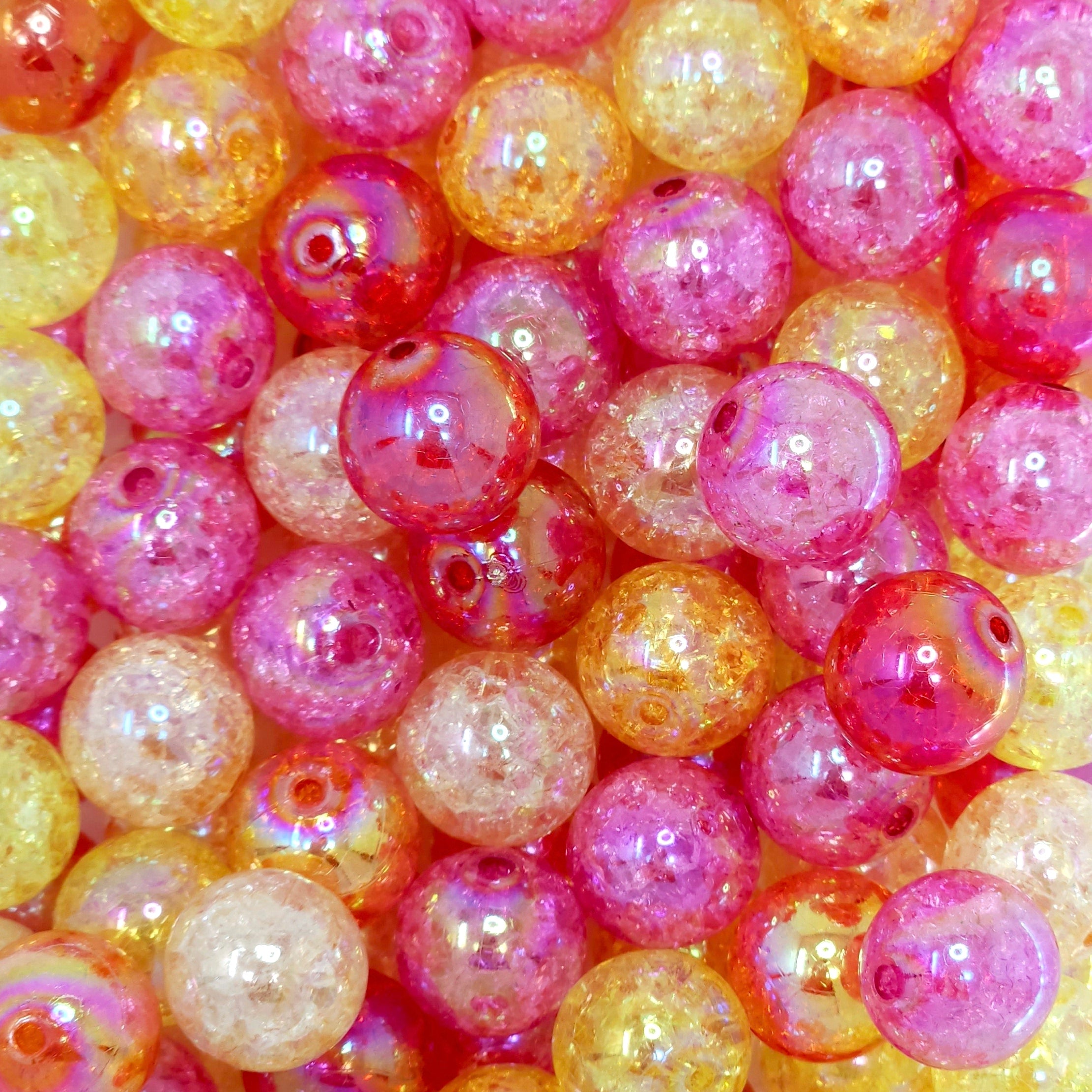 16mm Acrylic Beads – Rainbow Palette Beads