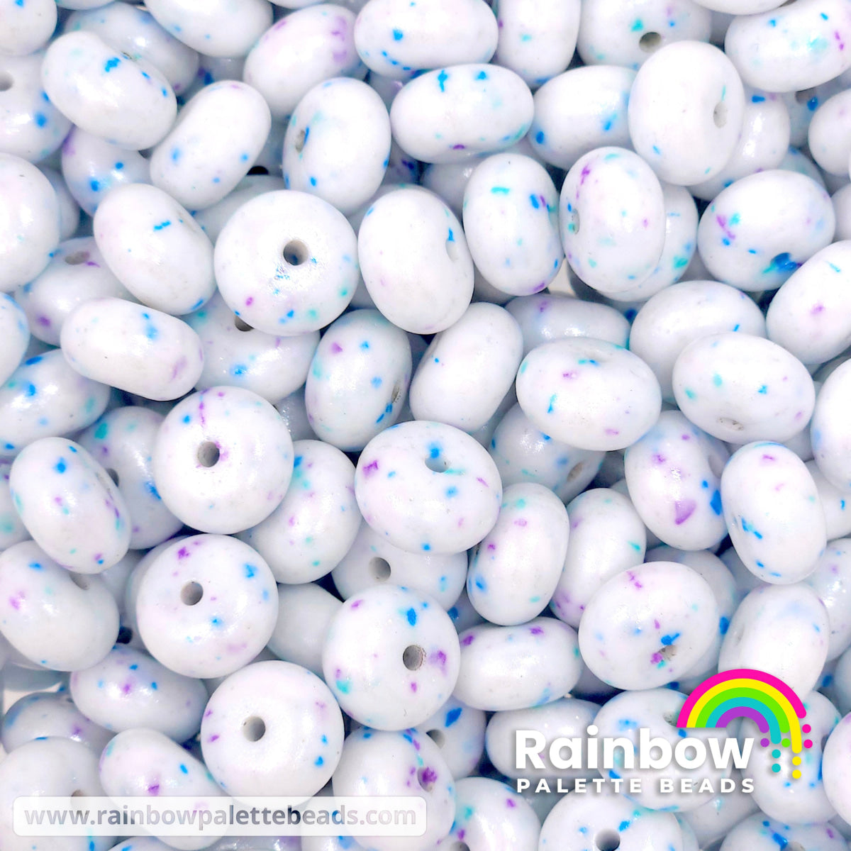 14mm Exclusive Cool Sprinkle Confetti Silicone Abacus Shimmer Pearl ...