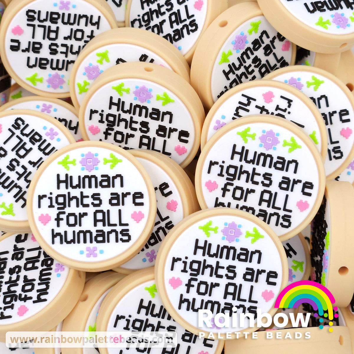 Human Rights Are For ALL Humans Cross Stitch Exclusive Silicone Focal ...